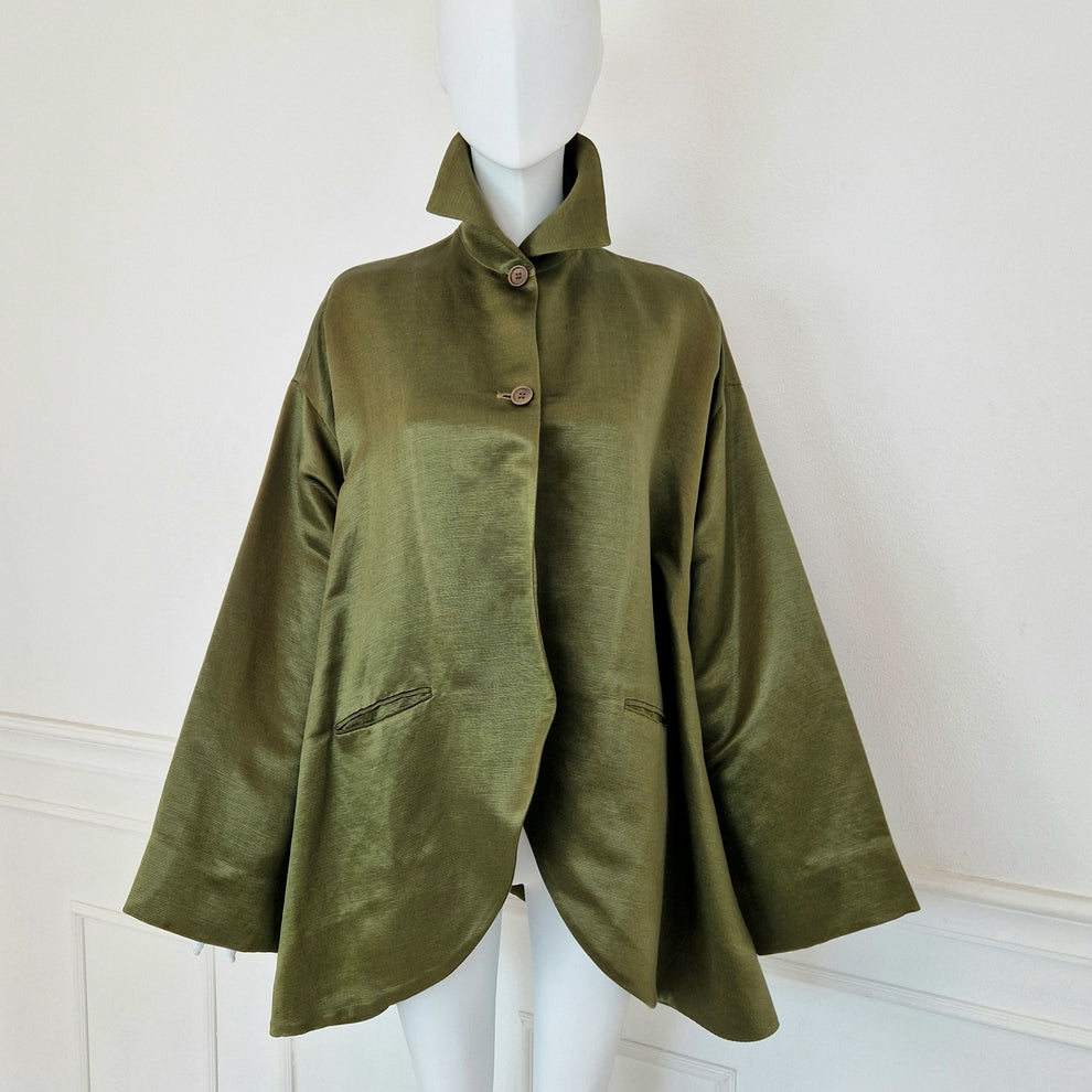 Romeo Gigli | Giacca verde oliva 1990 – Undemocratic Vintage