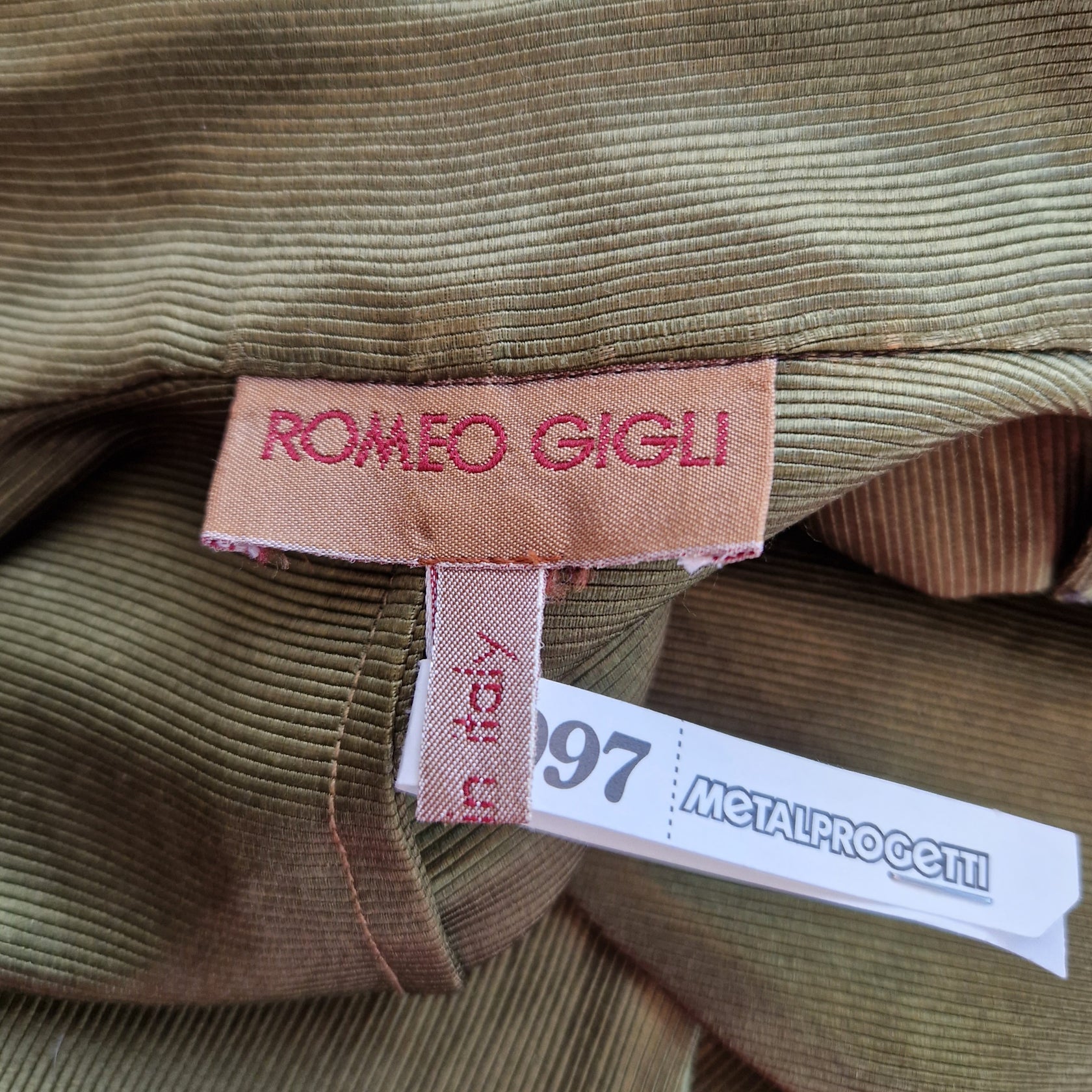 Romeo Gigli | Giacca verde oliva 1990 – Undemocratic Vintage